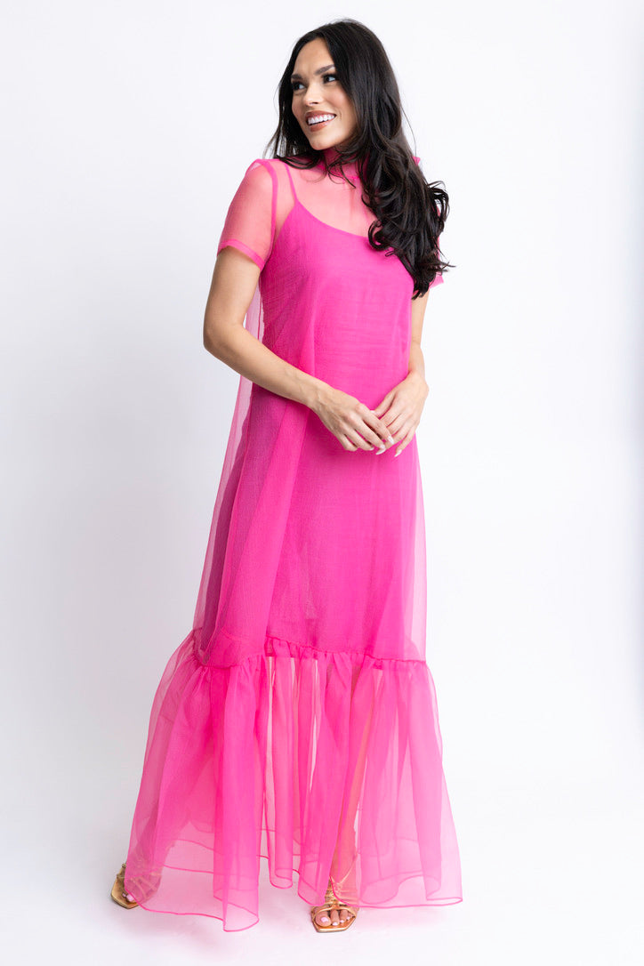 Organza Bow Maxi Dress – Shop Karlie