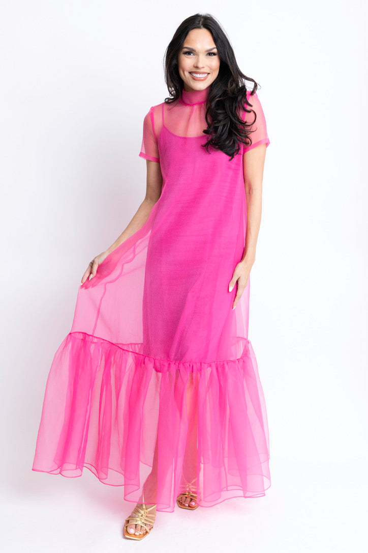 Organza Bow Maxi Dress – Shop Karlie